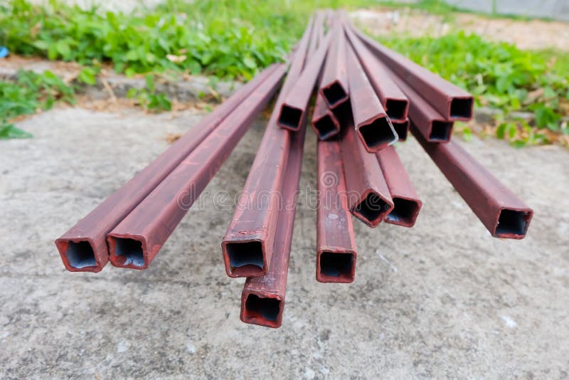 Steel Rod Bar for Building Construction Stock Photo - Image of ...