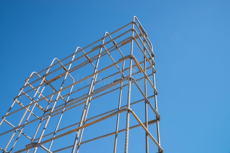 Steel rod cage stock photo. Image of industry, duty, reinforce - 70807324