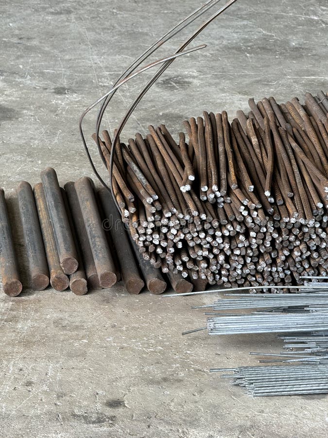 Steel Rod for the Construction Stock Image - Image of pattern, rough ...