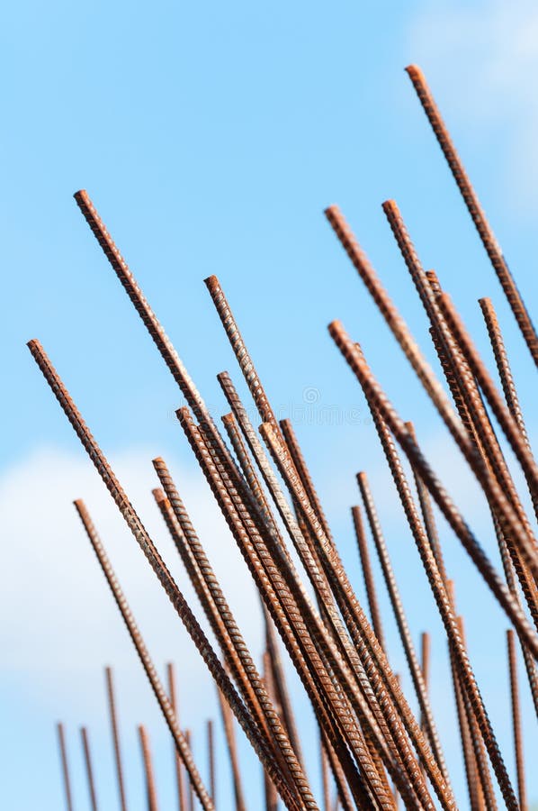 Steel Rod for Construction Job Stock Image - Image of iron ...