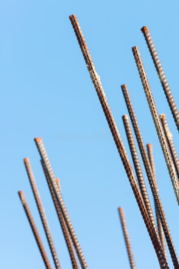 Steel Rod for Construction Job Stock Photo - Image of steel, rough ...