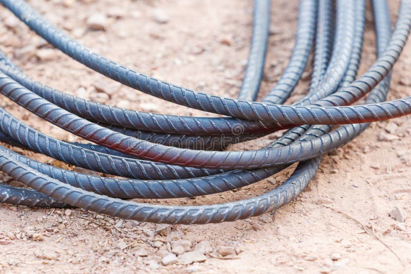 Steel Rod for Construction Job Stock Image - Image of concrete ...