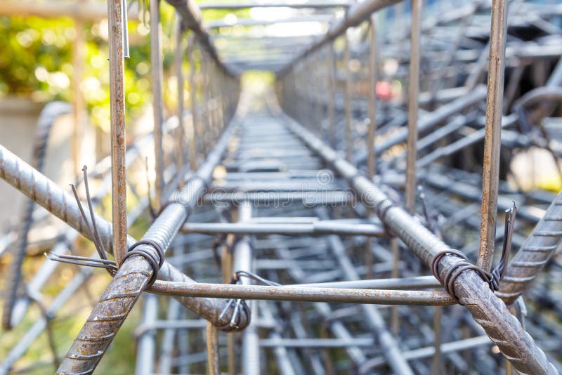 Steel Rod for Construction Job Stock Photo - Image of factory, heavy ...