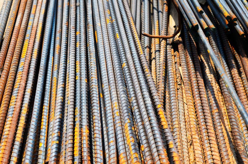 Steel rod stock image. Image of metallic, iron, build - 38824185