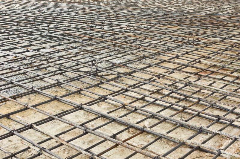 Steel rod mesh stock image. Image of reinforcement, real - 23953971