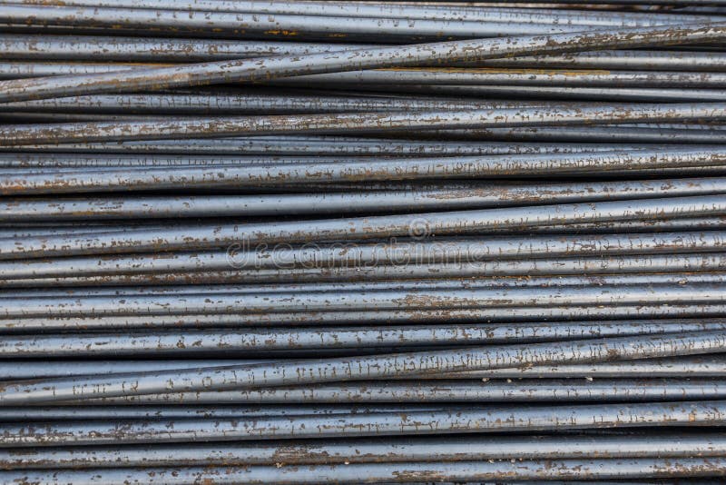 Steel Rod Outdoor with Nature Rust Texture Background Stock Image ...