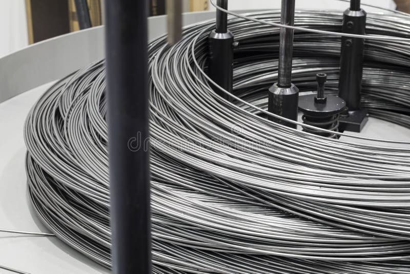 Steel rod raw material stock image. Image of bend, industry - 104651501