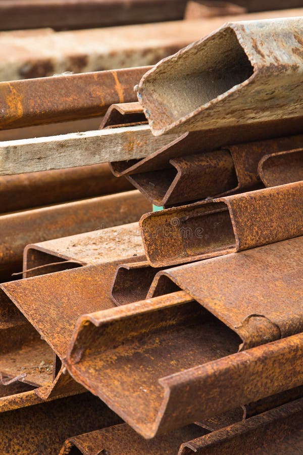 Steel rod stock photo. Image of obsolete, pile, horizontal - 31452648