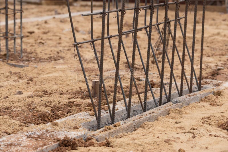 Steel Rod for Stucture of Building Construction Stock Photo - Image of ...