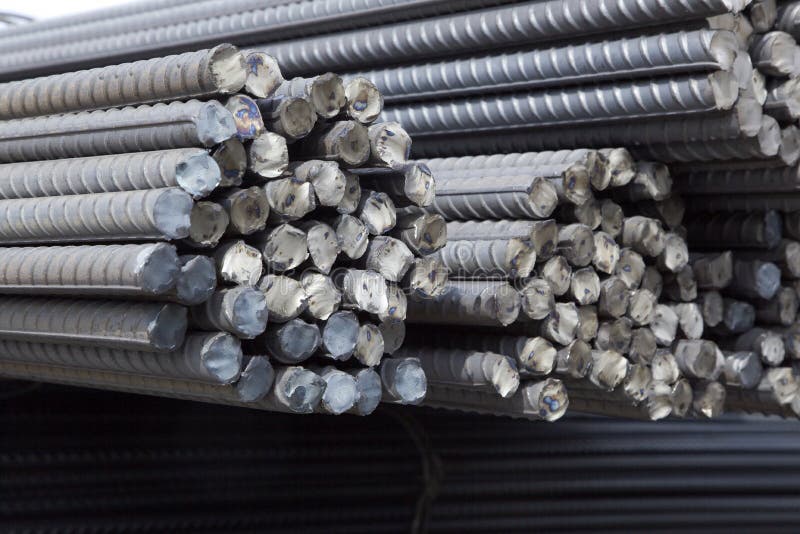 Steel rods stock image. Image of patterned, heaps, piles - 12811167