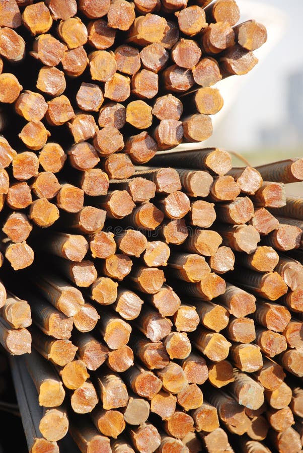 The steel rods stock image. Image of reinforcing, pileup - 7538919