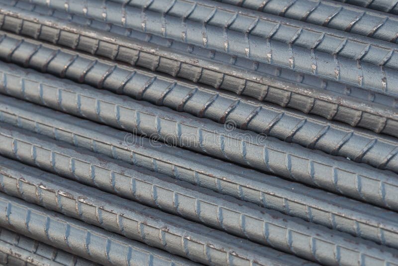 Steel Rods or Bars Used To Hole of Construction Pole Stock Image ...