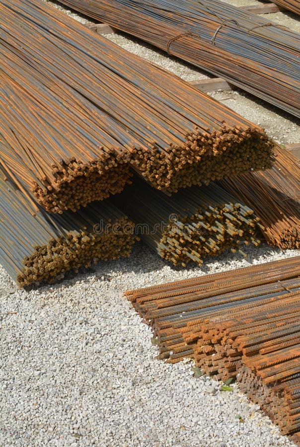 Steel rods stock image. Image of heap, rock, filings - 48249923