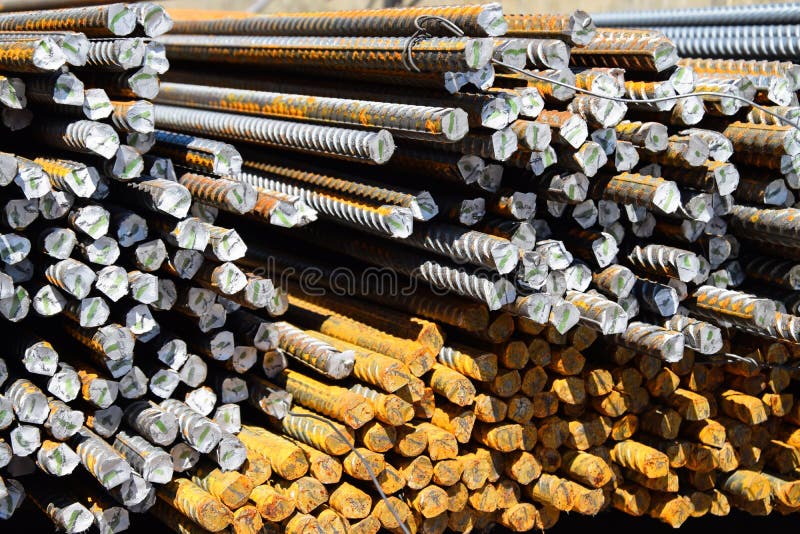 Steel Rods Construction Materials Stock Image - Image of home ...