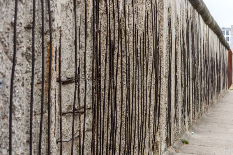 Steel Rods in Side of the Berlin Wall Memorial Editorial Photo - Image ...