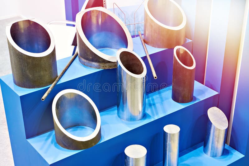 Steel Rods and Tubes Industrial Stock Image - Image of silver, heavy ...