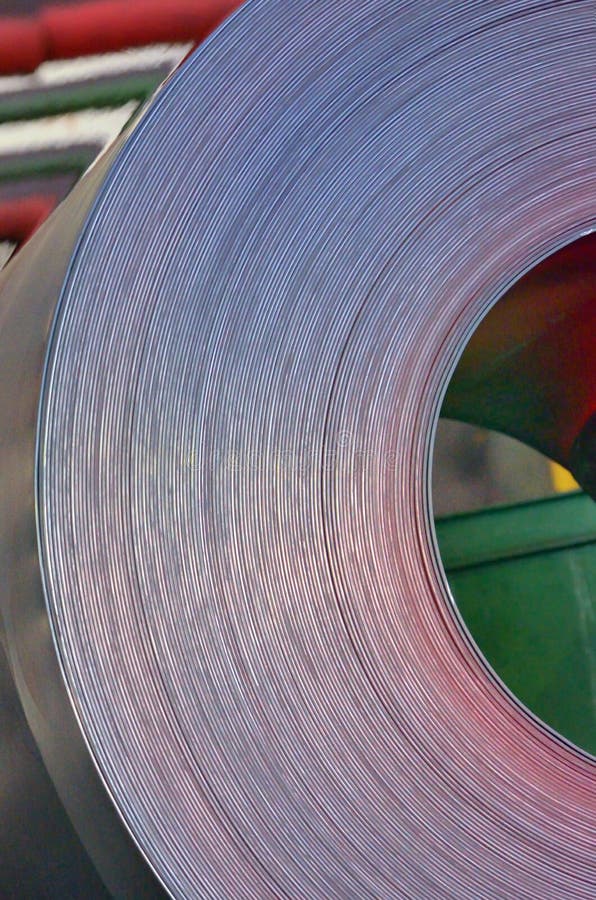 Steel Rolled Coil stock photo. Image of heavy, color - 62730720