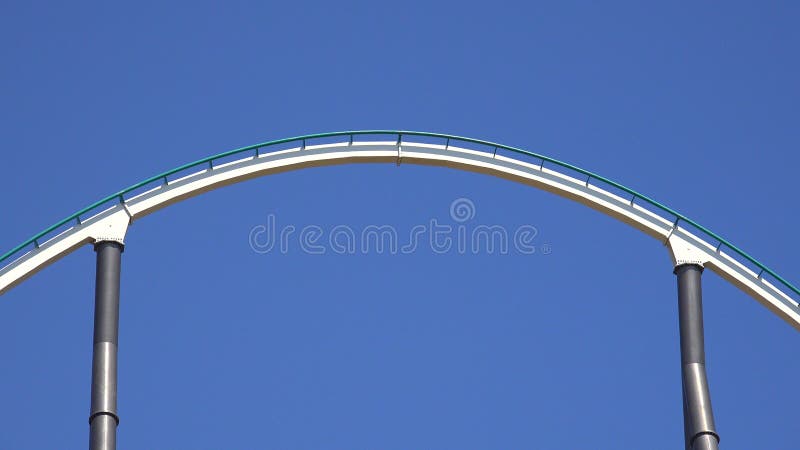 Steel Roller Coaster Ride stock photo. Image of riding - 92177978