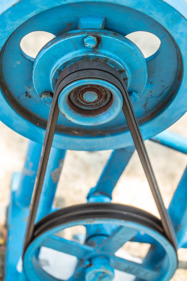 Steel Roller with Puller Belt Mechanic Stock Image - Image of iron ...