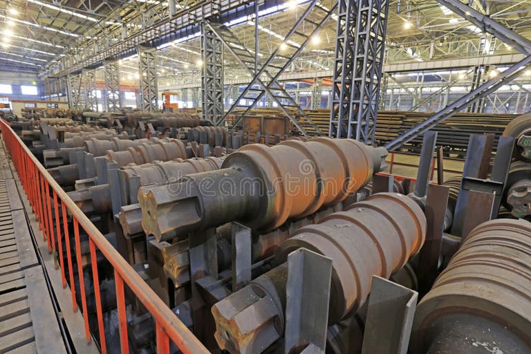 Steel Roller in the Workshop Stock Photo - Image of truss, roller ...