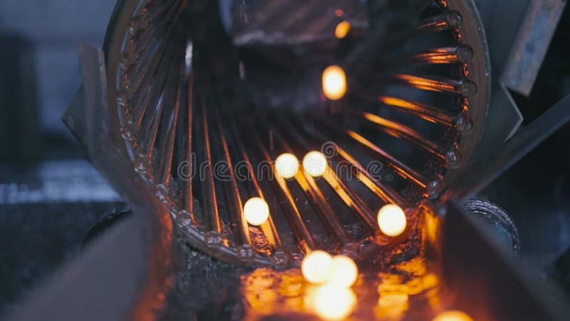 Steel Rolling Plant, Red-hot Steel Ball for Crushing, Steel Ball ...