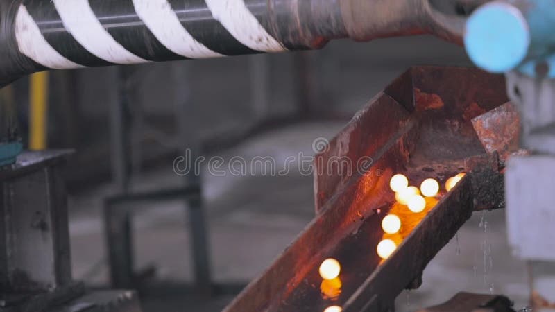 Steel Rolling Plant, Red-hot Steel Ball for Crushing, Steel Ball ...
