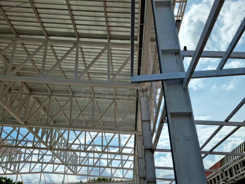 Steel Roof Structure Objects on Technology, Architecture Stock Image ...