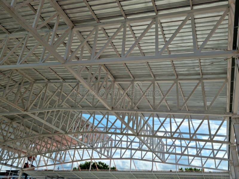 Steel Roof Structure Objects on Technology, Architecture Stock Photo ...