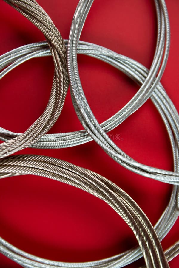 Steel rope stock image. Image of metal, close, spool, industry - 4335957