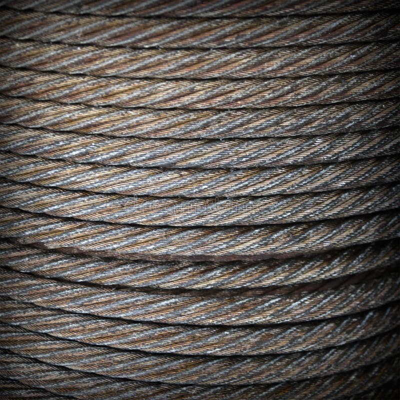 Steel Rope Background Texture Stock Photo - Image of cabling, hang ...