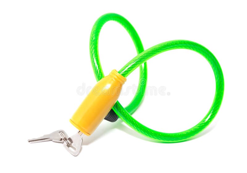 Steel Rope with Lock stock image. Image of steel, cable - 47550085