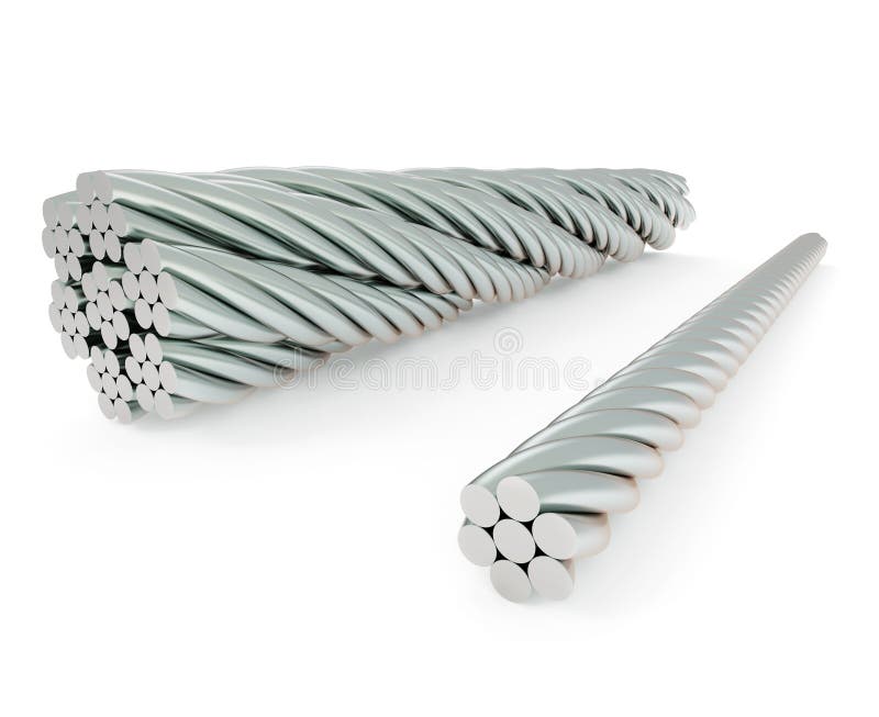 Steel rope stock illustration. Illustration of manufacture - 264953674