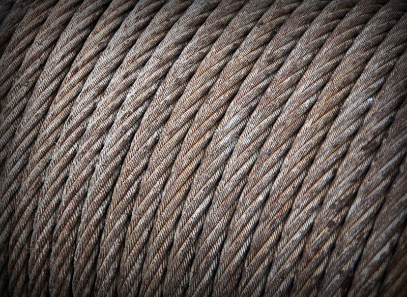 Structure: Wire Rope / Steel Cable Stock Photo - Image of wire, cables ...
