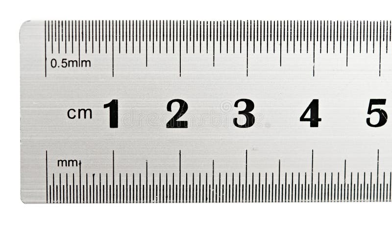 Steel ruler stock image. Image of line, ruler, millimeter - 36061701