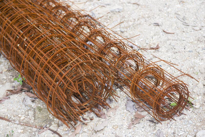Steel with Rust in a Construction Site Stock Image - Image of iron ...