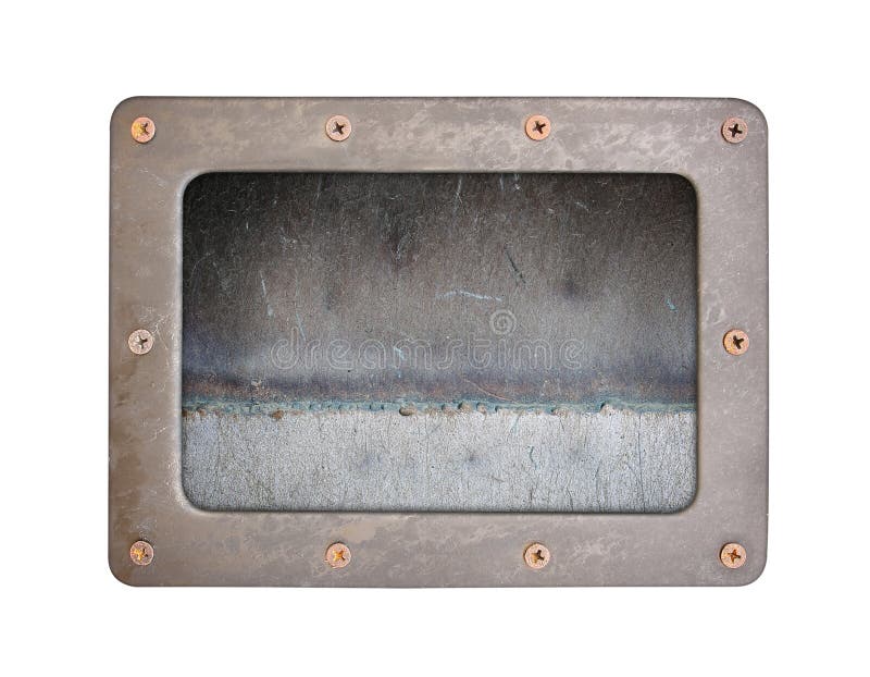 Steel Rust Textures Background Plate with Frame Stock Photo - Image of ...