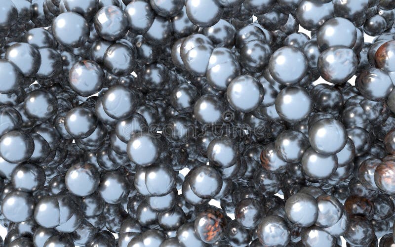 Steel Rusty Ball 3d Illustration Texture Stock Illustration ...