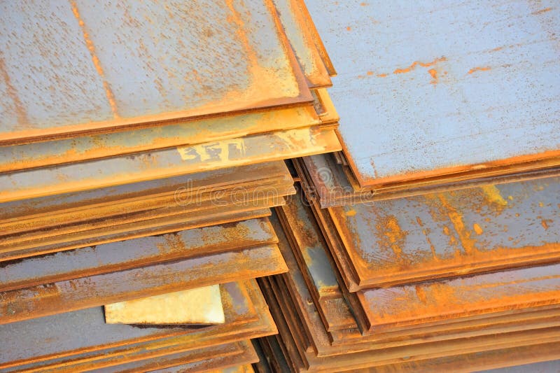 Steel rusty metal sheet stock image. Image of aged, metal - 34631215