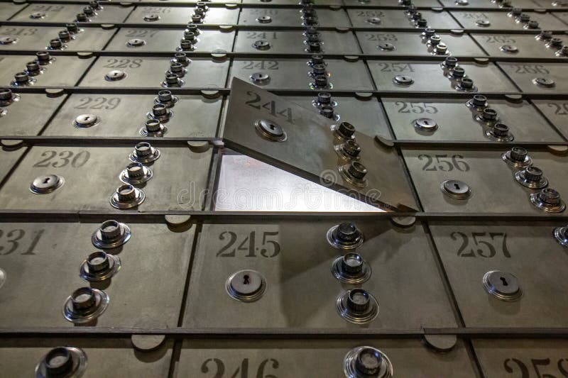 Steel Safe Boxes in the Bank Stock Photo - Image of investment, banking ...
