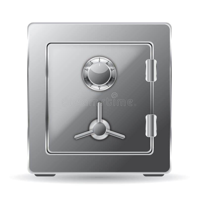 Steel safe vector stock vector. Illustration of vector - 16319262
