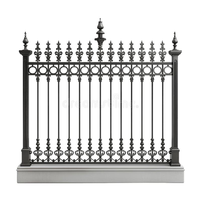 Steel Safety Gate Outside House on Transparent Background - Ai ...