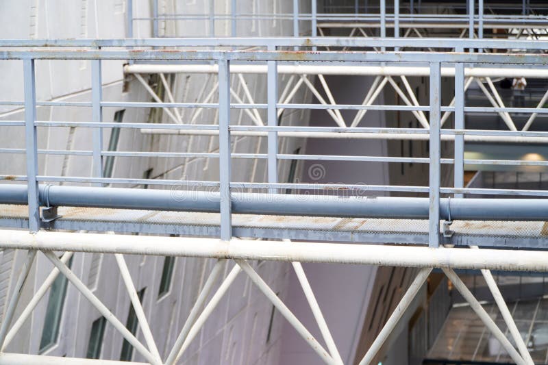 Steel Scaffolding in Building Construction Site Stock Image - Image of ...