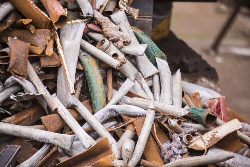 Steel stock photo. Image of pile, scrap, rust, waste - 68854300