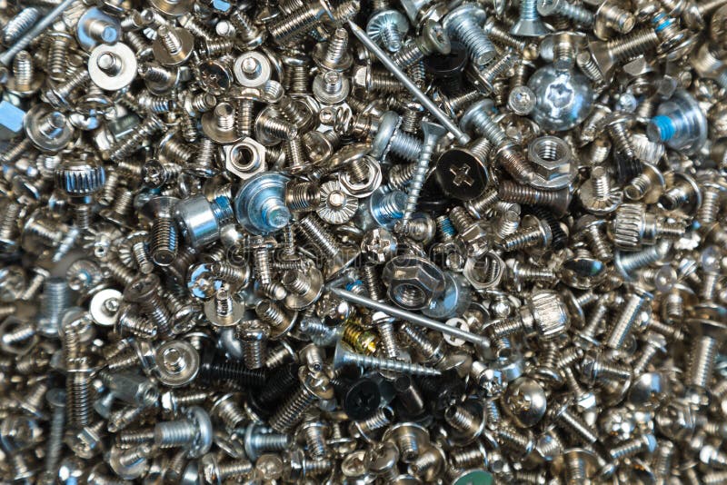 Steel Screws for Personal Computer Case Stock Photo - Image of macro ...