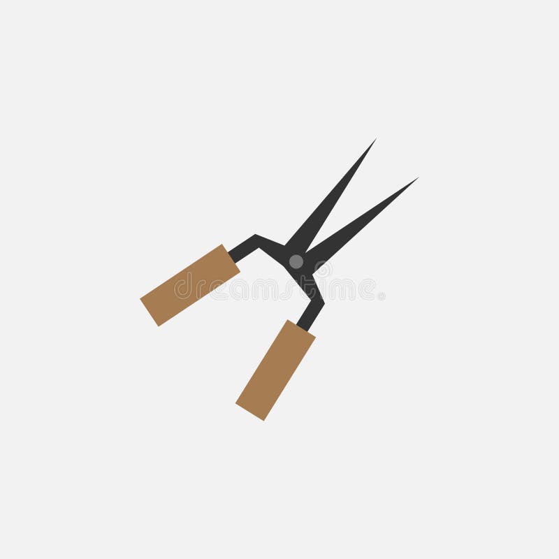 Steel Shear Icon, Flat Style. - Vector Stock Vector - Illustration of ...