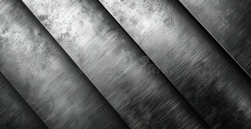 Steel Shine on a Metal Sheet, Panoramic Industrial Iron Texture - AI ...