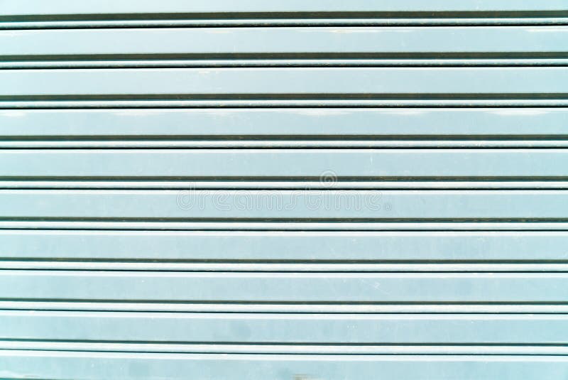 Steel Shutter Door Pattern for Background Stock Photo - Image of silver ...