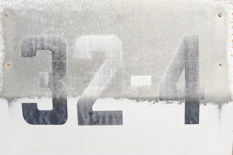 Steel sign stock photo. Image of white, paint, texture - 190909720
