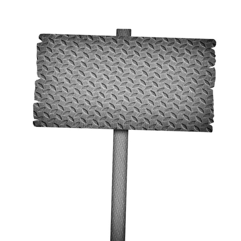 Steel Sign Isolated on White. Stock Image - Image of frame, guidepost ...