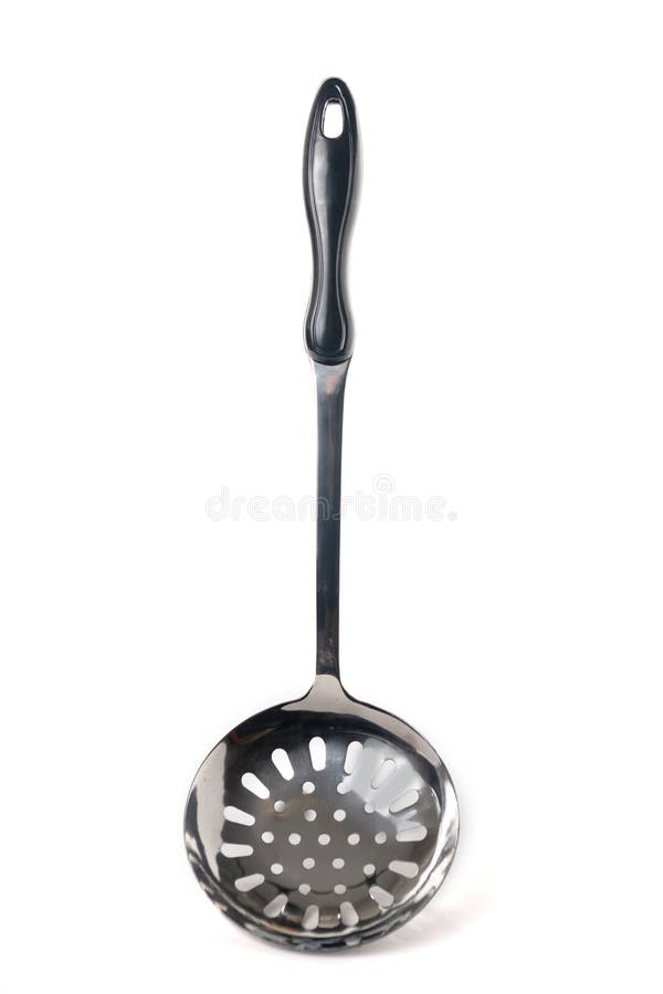 Steel Slotted Spoon with Plastic Handle. Kitchen Tools, Kitchen ...